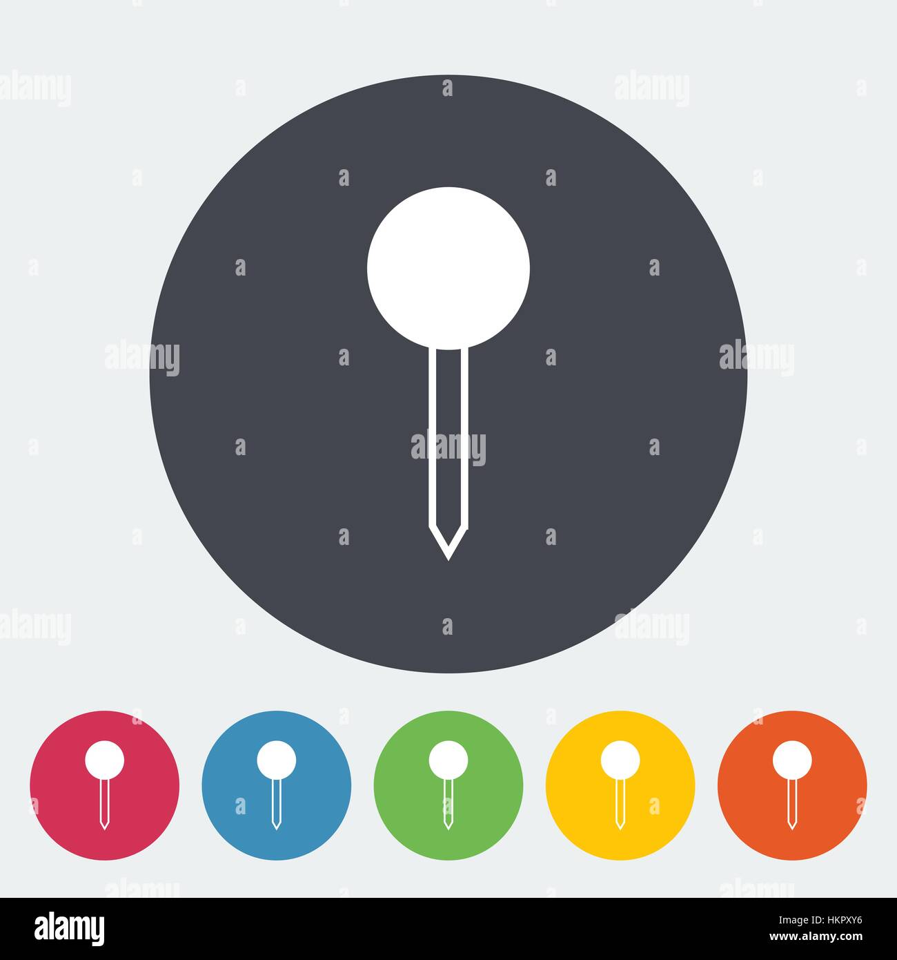 Push pin on map Stock Vector Images - Alamy