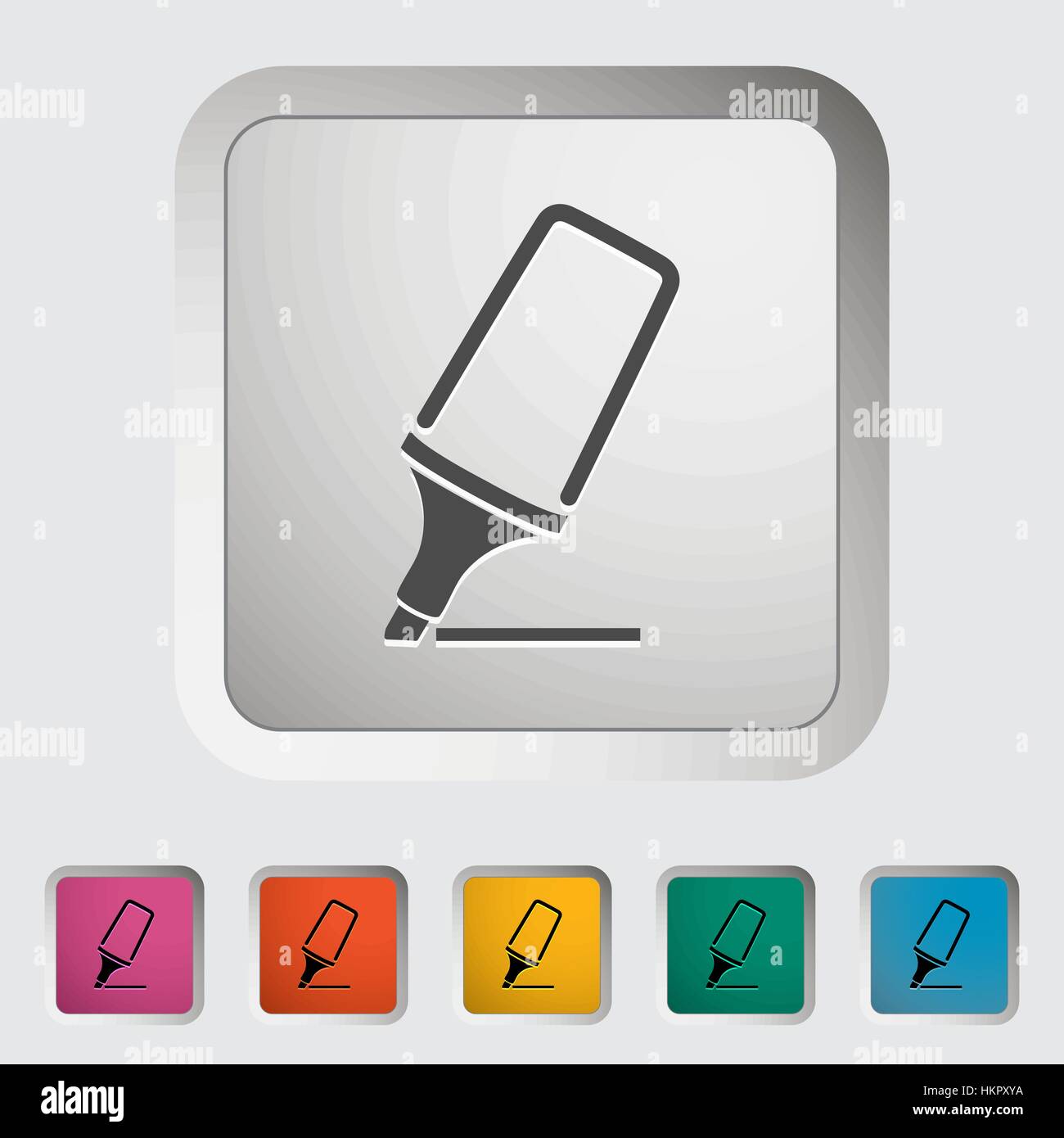 Marker. Single icon. Vector illustration Stock Vector Image & Art - Alamy