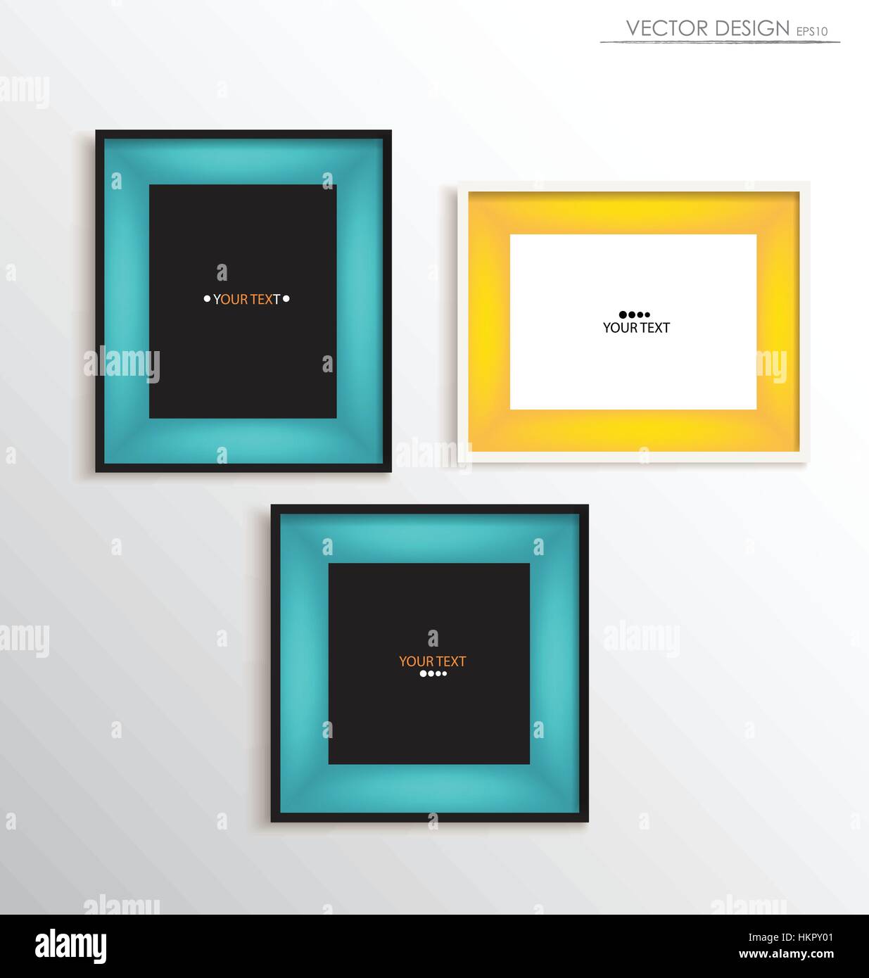 Modern frames on the wall, vector illustration Stock Vector Image & Art ...