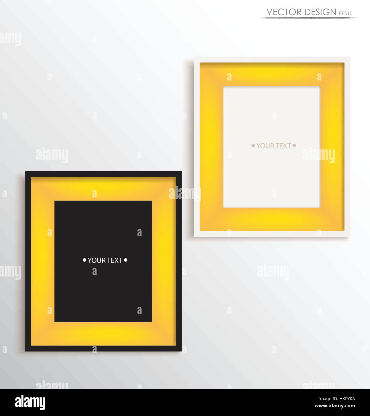 Modern frames on the wall, vector illustration Stock Vector Image & Art ...