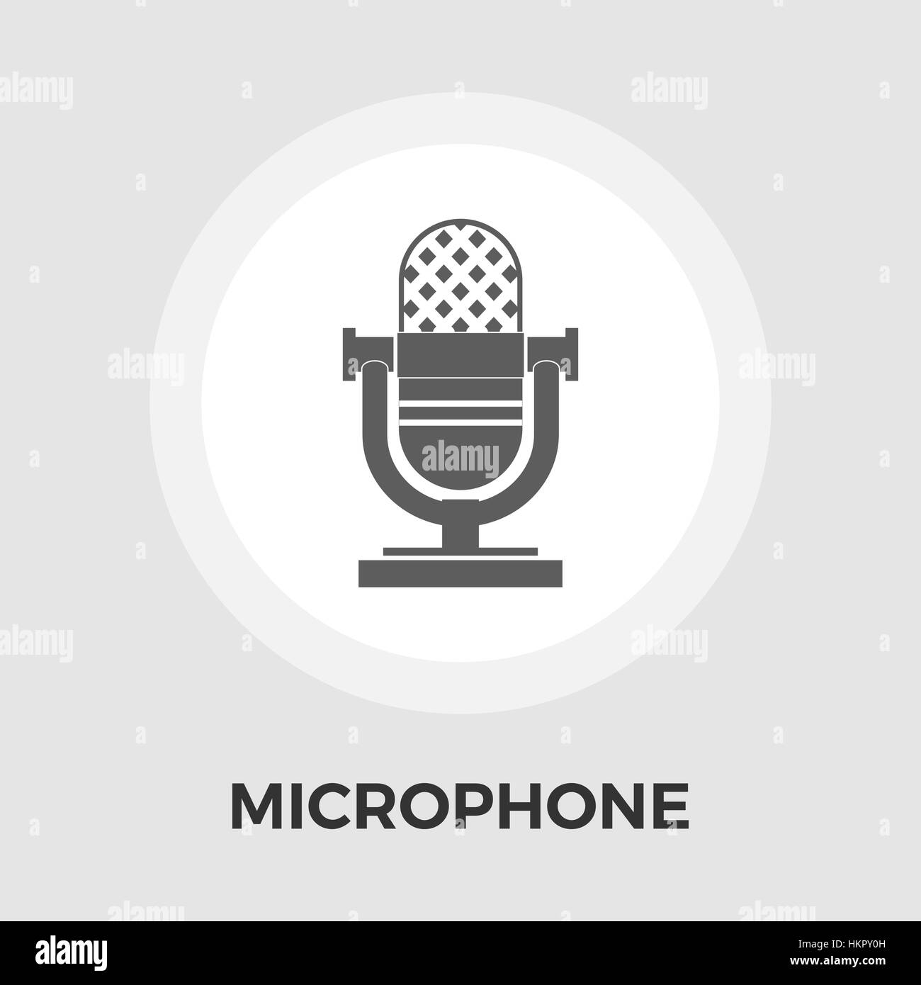 Karaoke microphone icon editable Black and White Stock Photos & Images ...
