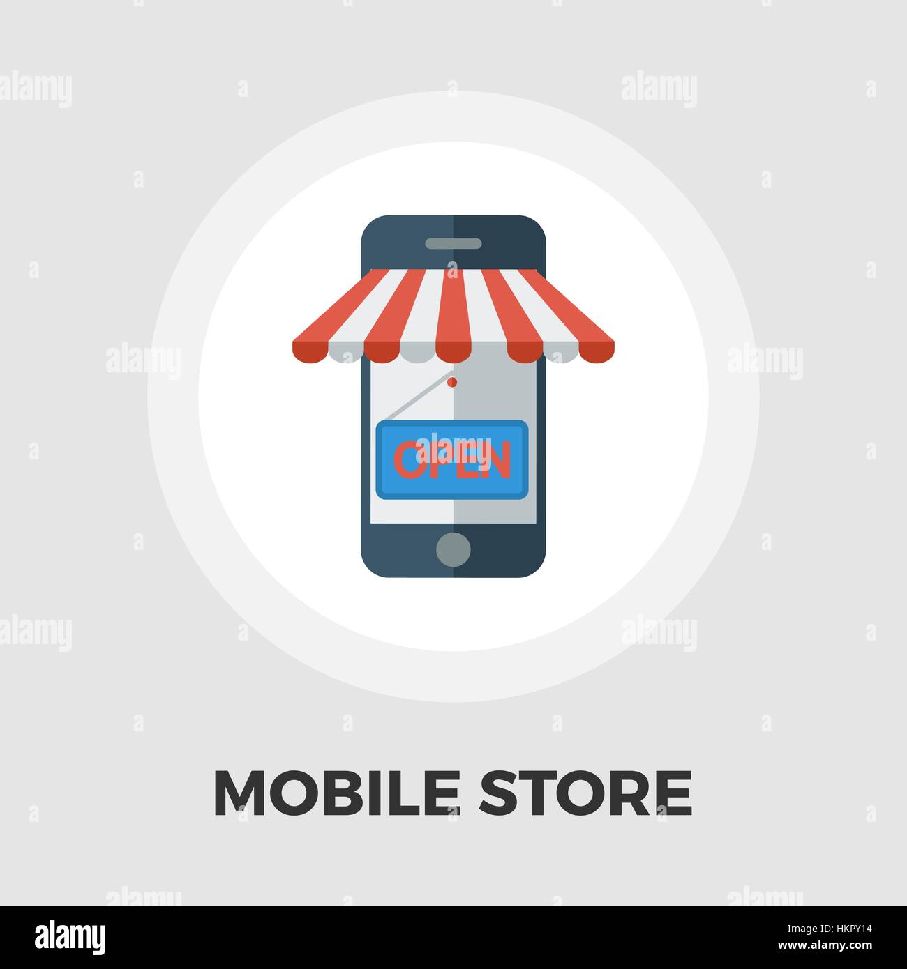 Mobile store icon vector. Flat icon isolated on the white background ...