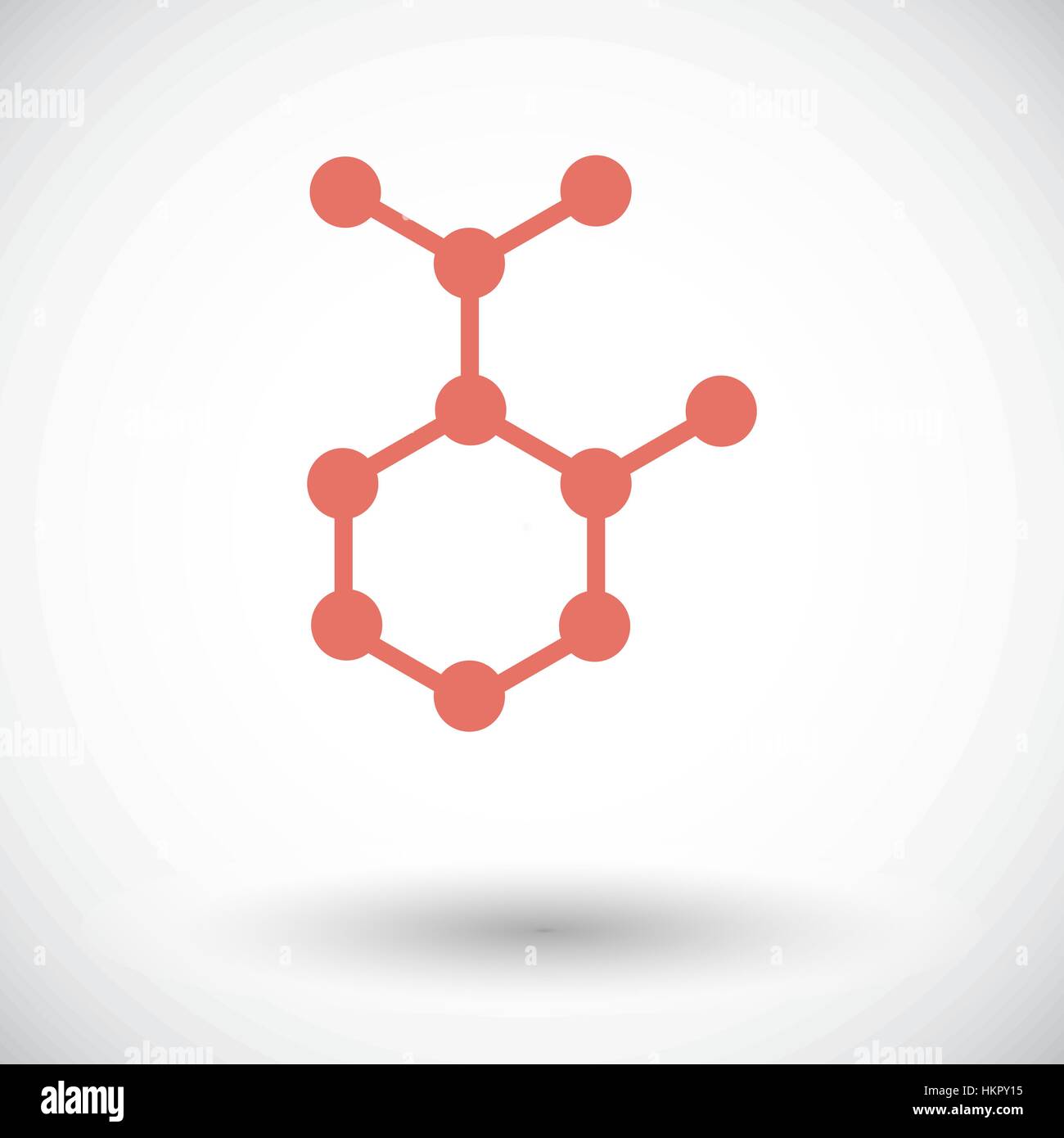 Molecule. Single flat icon on white background. Vector illustration ...