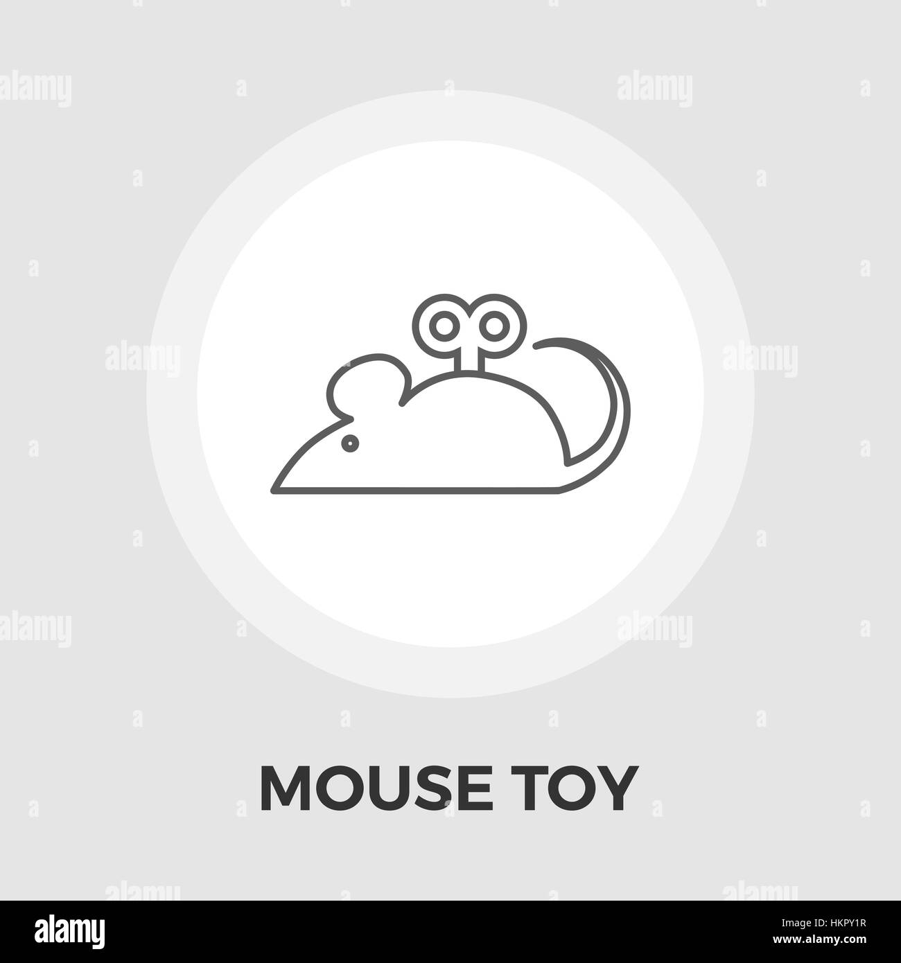 Mouse toy icon vector. Flat icon isolated on the white background ...
