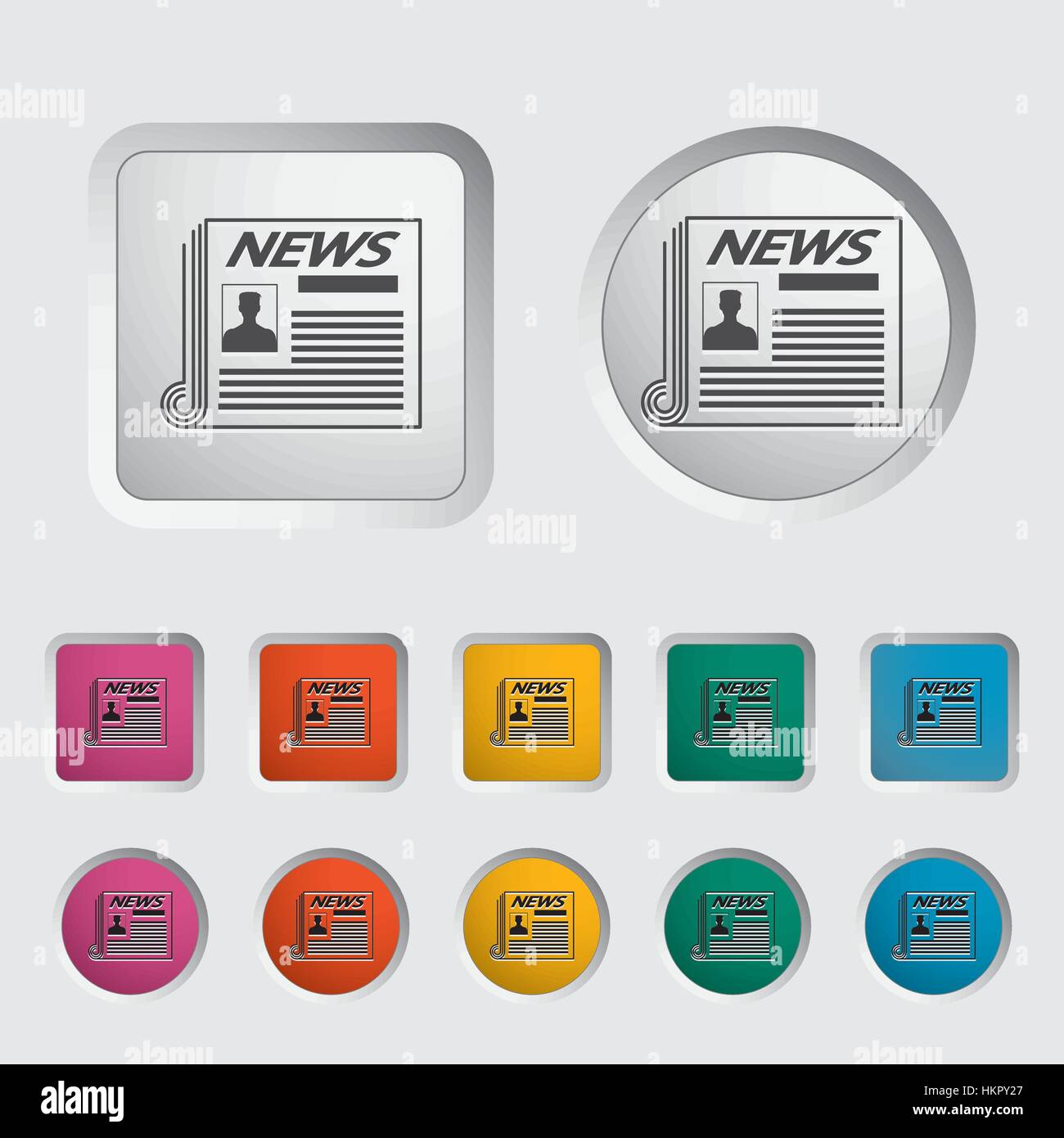 Newspaper icon. Vector illustration EPS Stock Vector Image & Art - Alamy