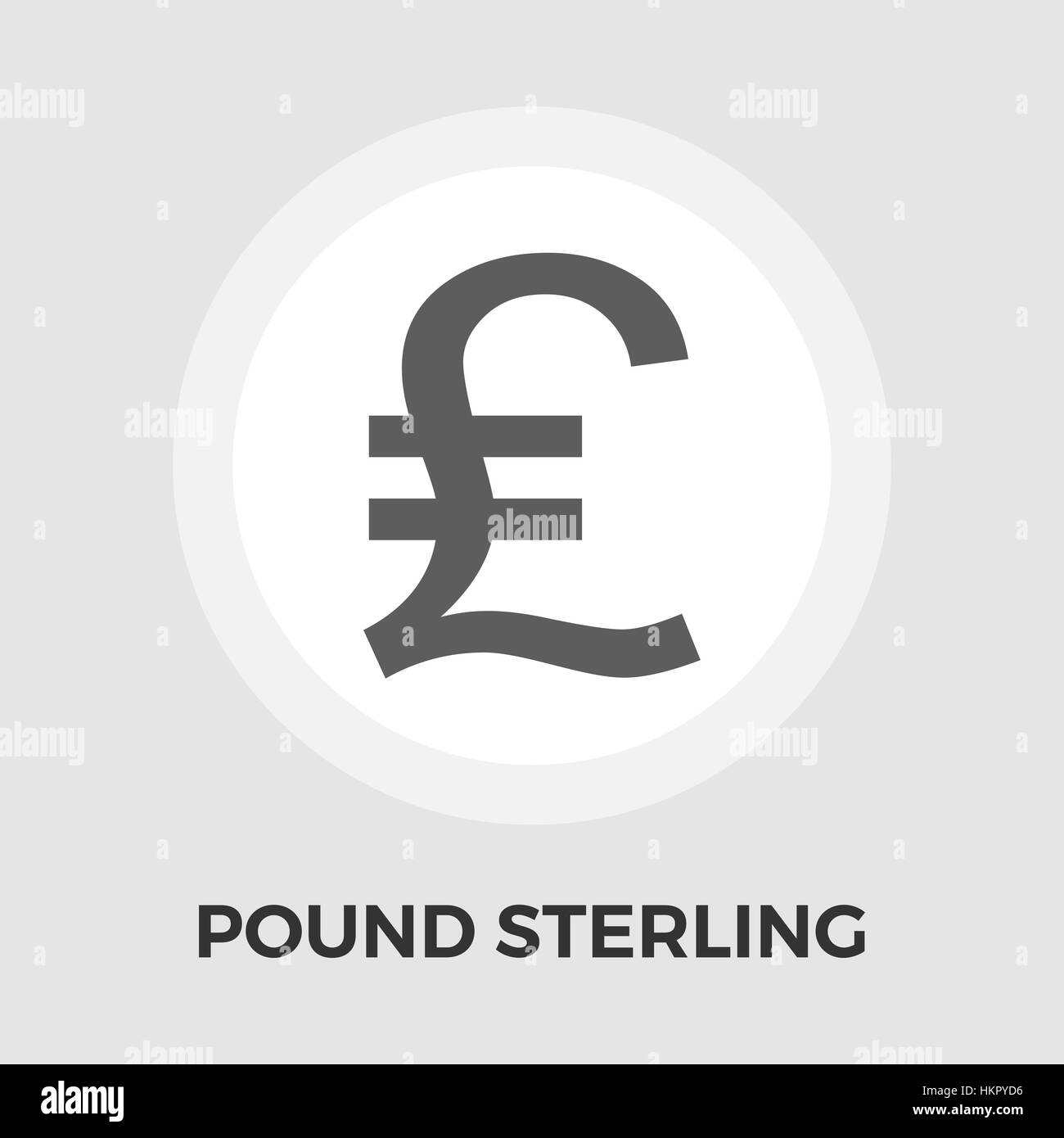 Pound sterling icon vector. Flat icon isolated on the white background ...