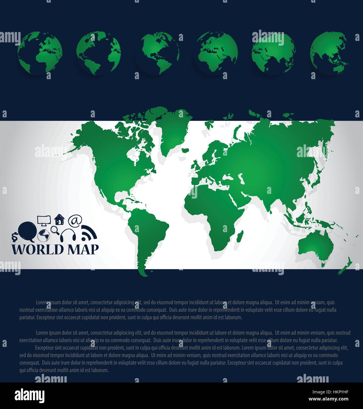 Modern world map design, vector illustration Stock Vector Image & Art ...