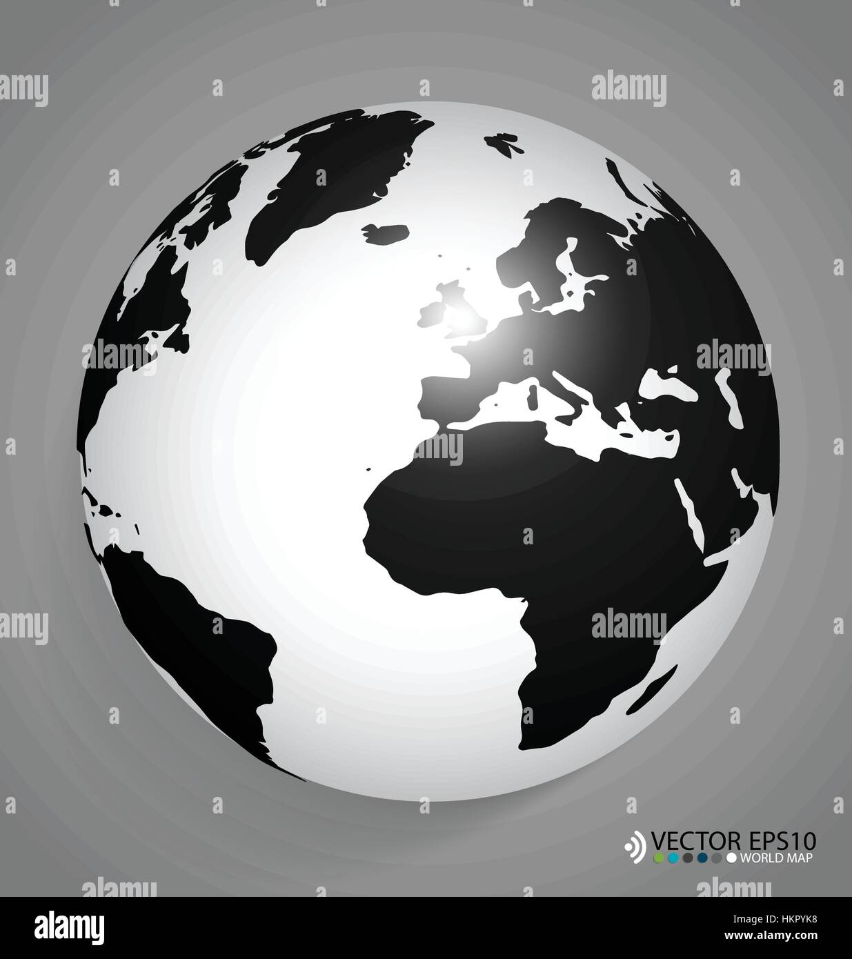 Modern globe. Vector illustration Stock Vector Image & Art - Alamy