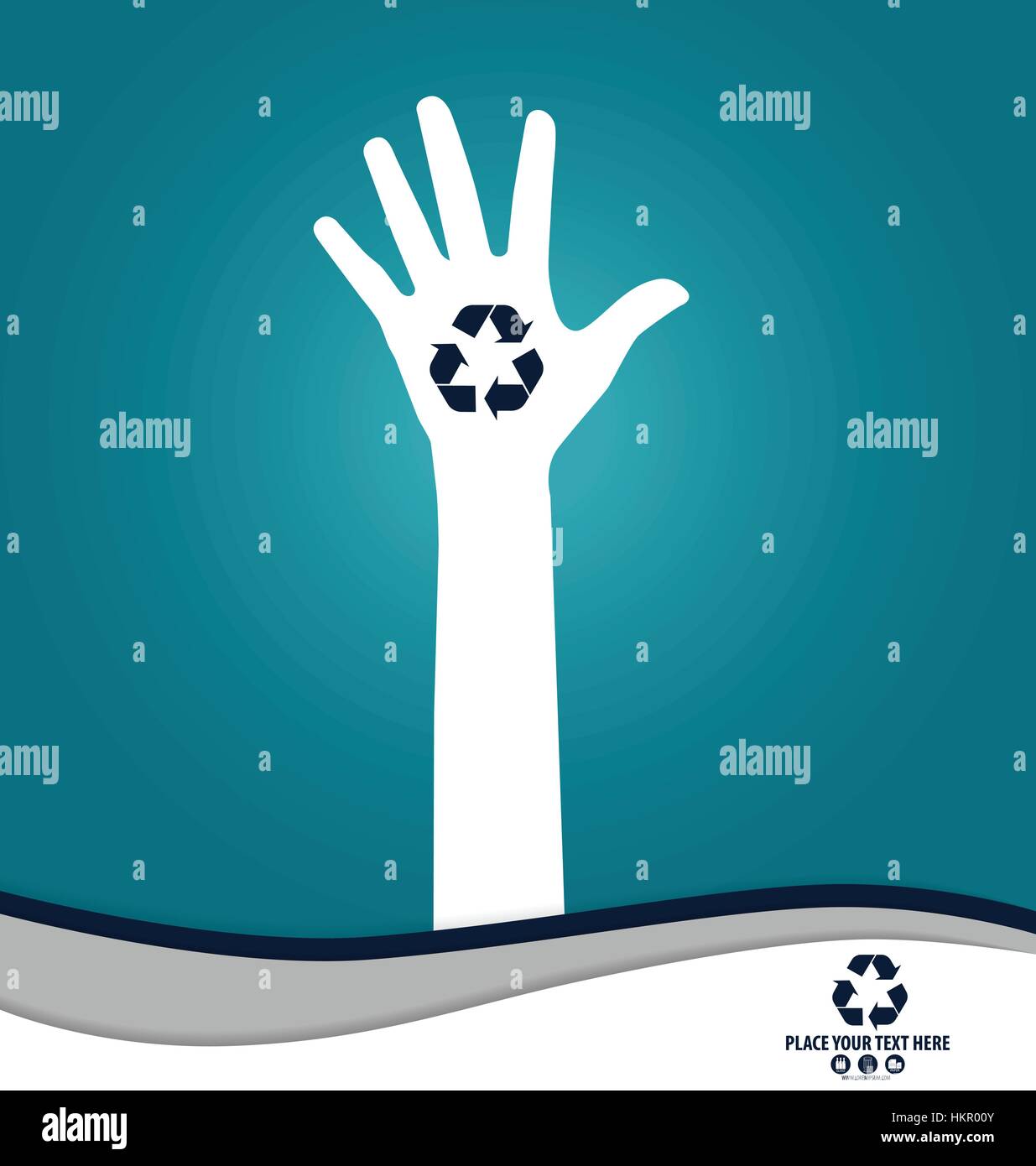 Think green, Ecology concept. Recycle symbol design, vector ...