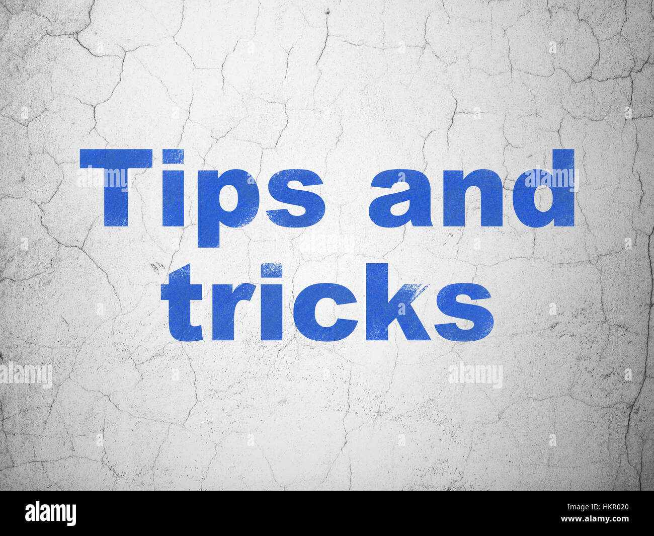 Learning concept: Tips And Tricks on wall background Stock Photo - Alamy