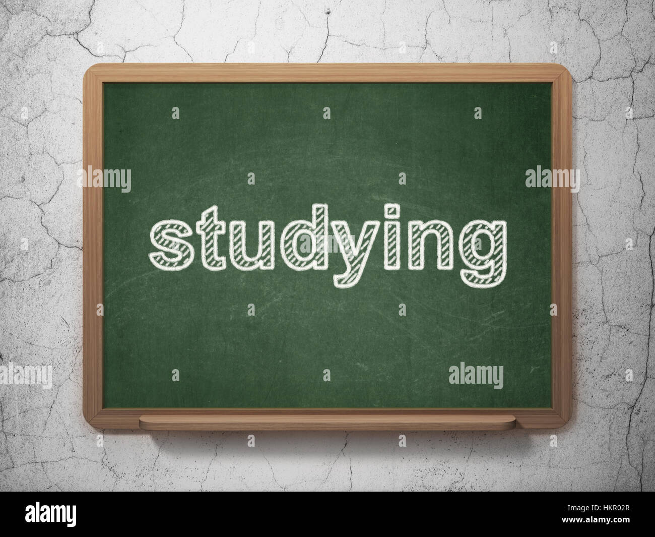 Education concept: Studying on chalkboard background Stock Photo - Alamy
