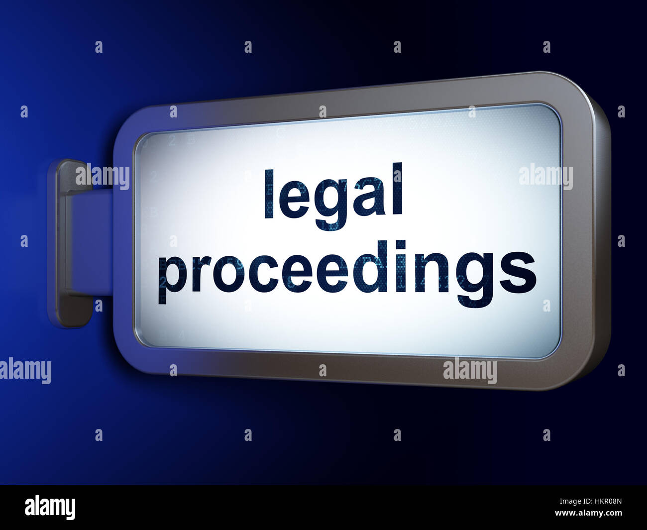 Law concept: Legal Proceedings on billboard background Stock Photo - Alamy