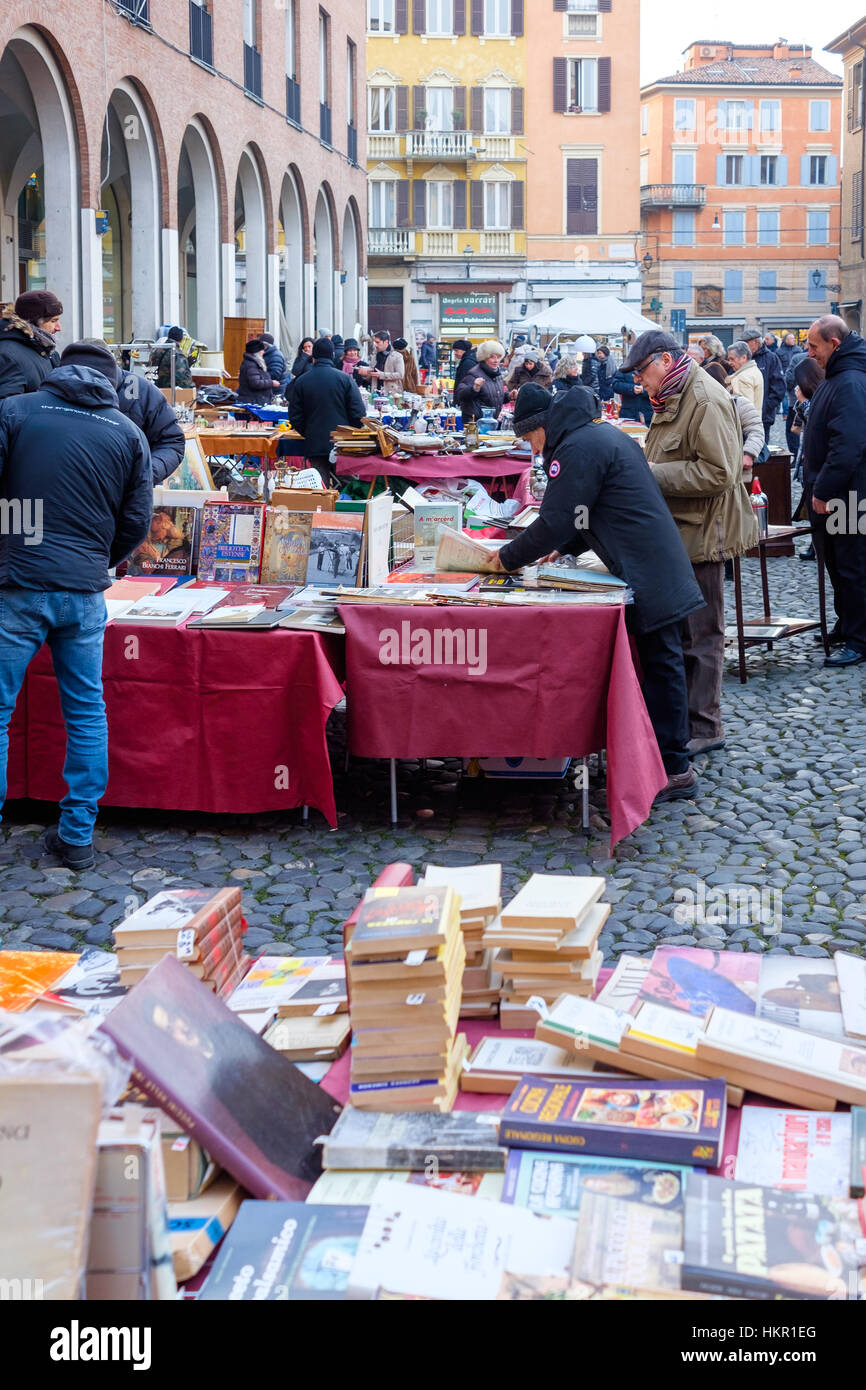 Modena, Italy -January 28, 2017.People visit the traditional hand ...