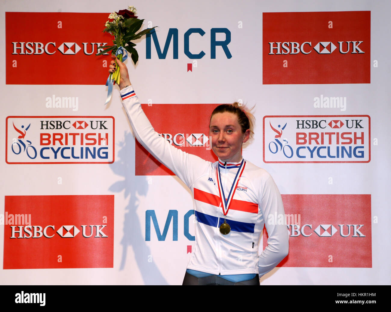 Kate Archibald of Team WNT celebrates winning the Women's Points race ...