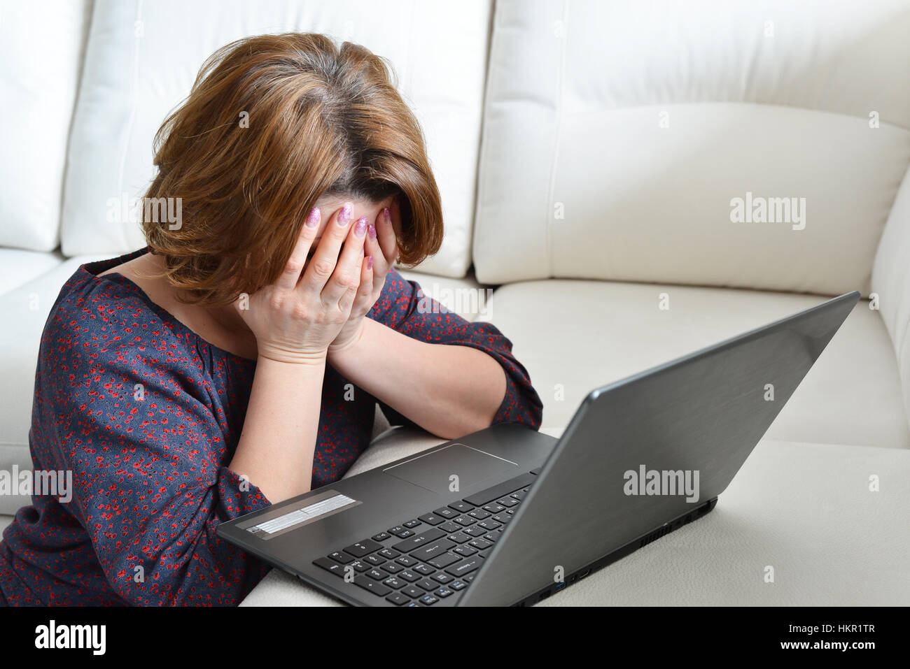 Frustrated middle aged woman hi-res stock photography and images - Alamy