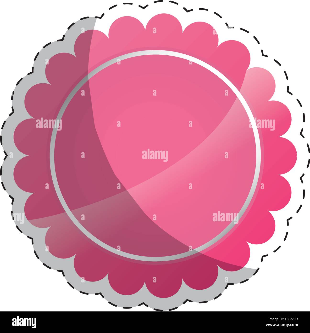 pink flower shape label image, vector illustration design Stock Vector ...