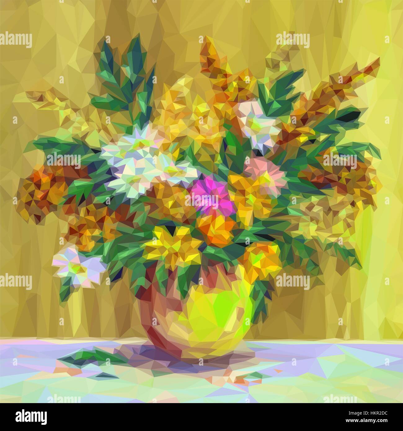 Vase flower pot Stock Vector Images - Alamy