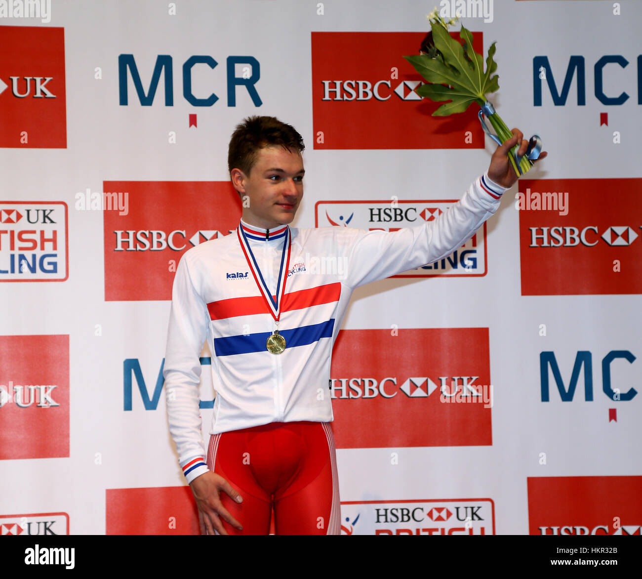 Ethan Hayter of Team 100% ME celebrates winning the Men's Scratch Race ...