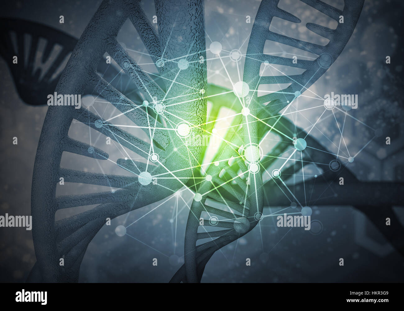 DNA molecules background, 3D rendering Stock Photo - Alamy