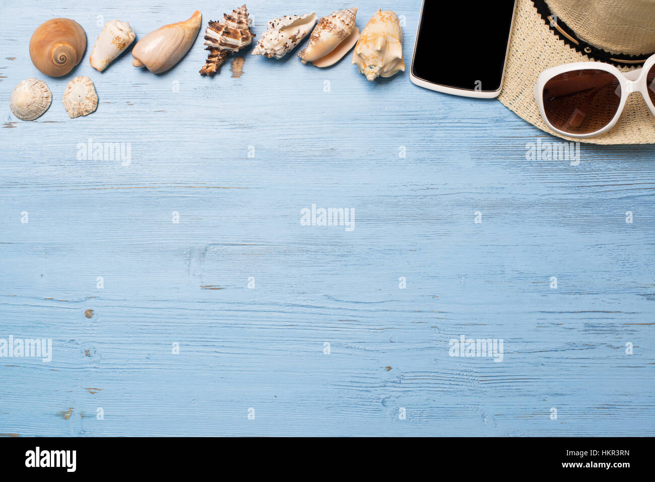 Summer objects for vacation Stock Photo - Alamy