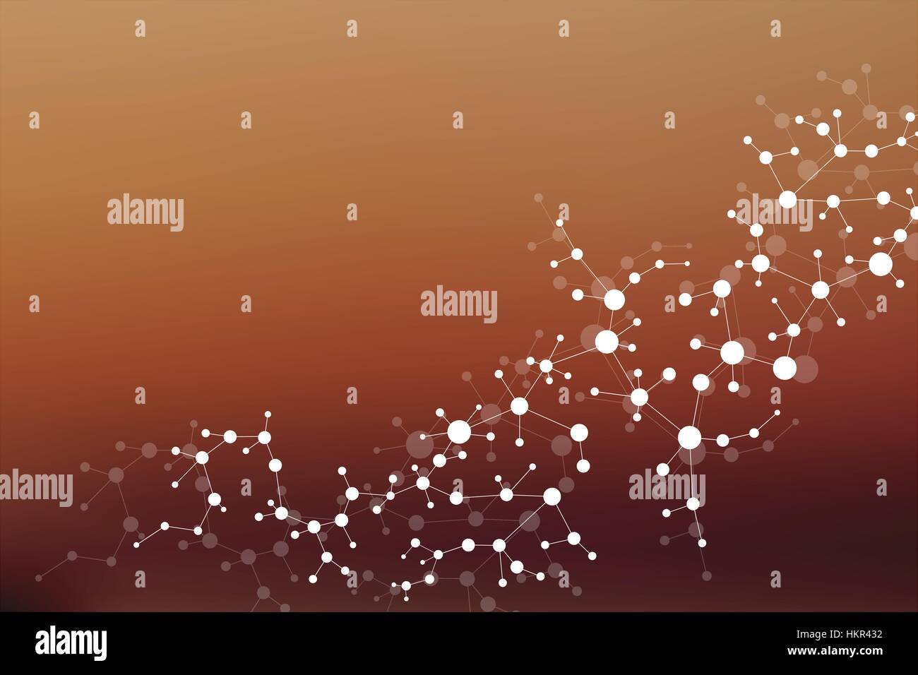 Structure molecule and communication. Dna, atom, neurons. Scientific ...