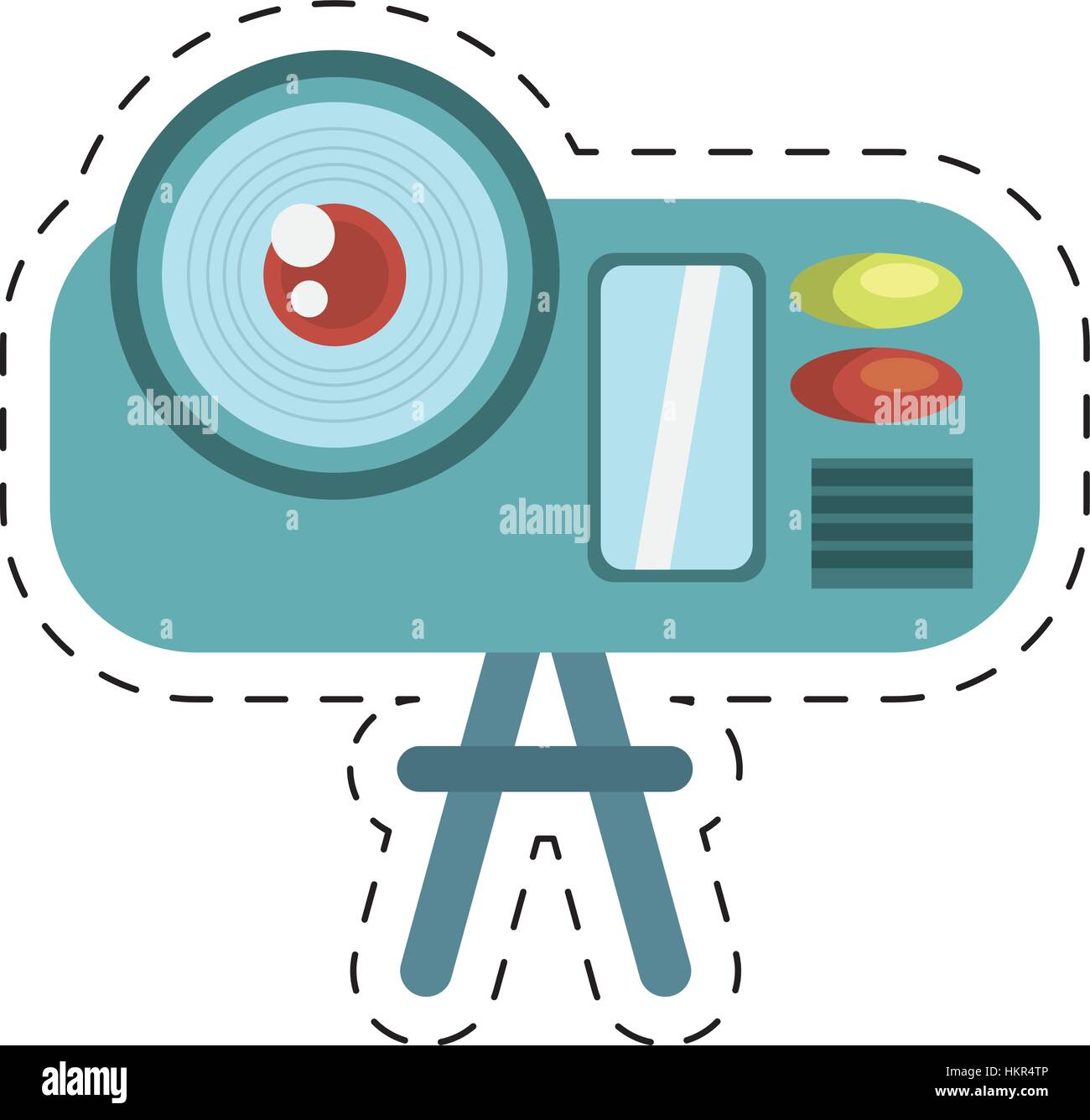 camcorder film movie device icon cut line vector illustration eps 10 ...