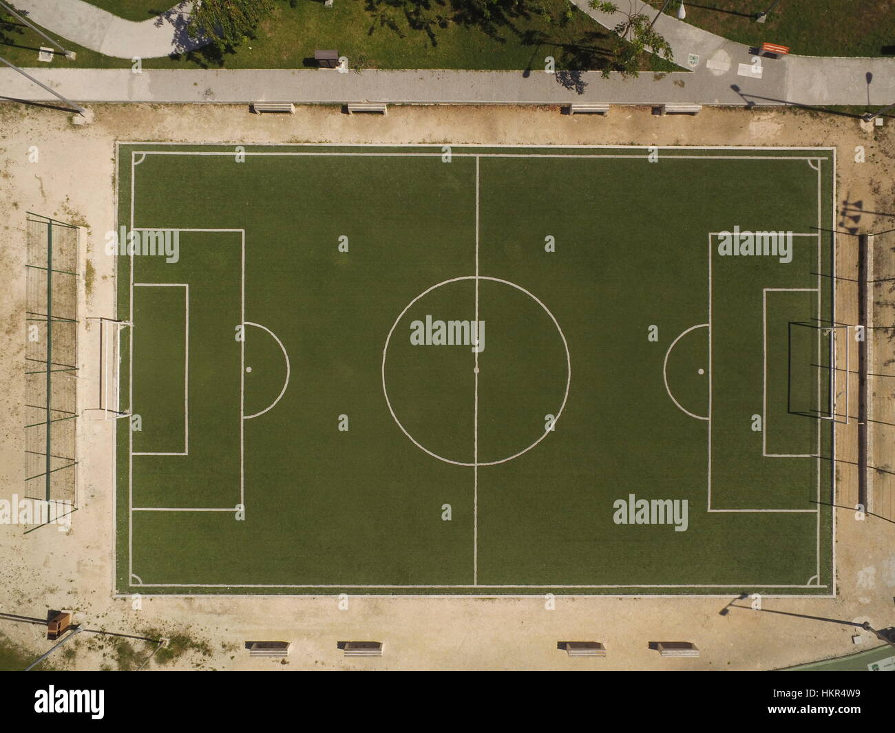 football pitch from above Stock Photo - Alamy