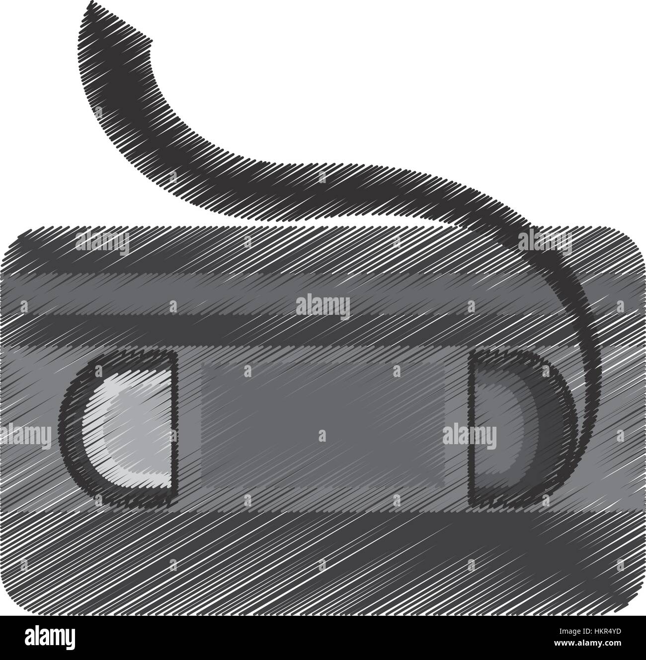 drawing vhs tape movie record retro vector illustration eps 10 Stock ...