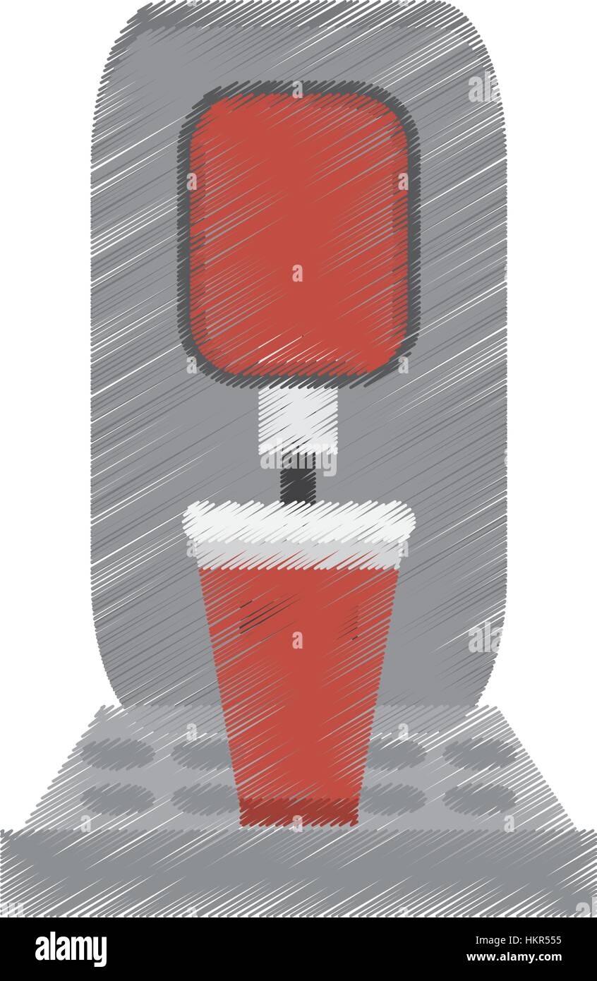 drawing vending machine soda cinema vector illustration eps 10 Stock ...