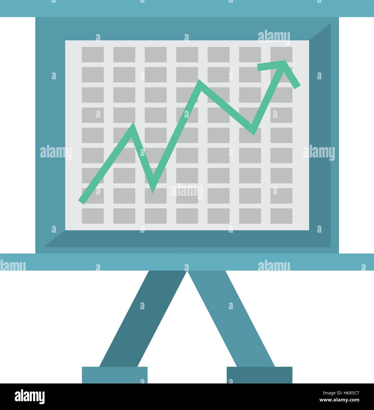 board presentation chart financial vector illustration eps 10 Stock ...