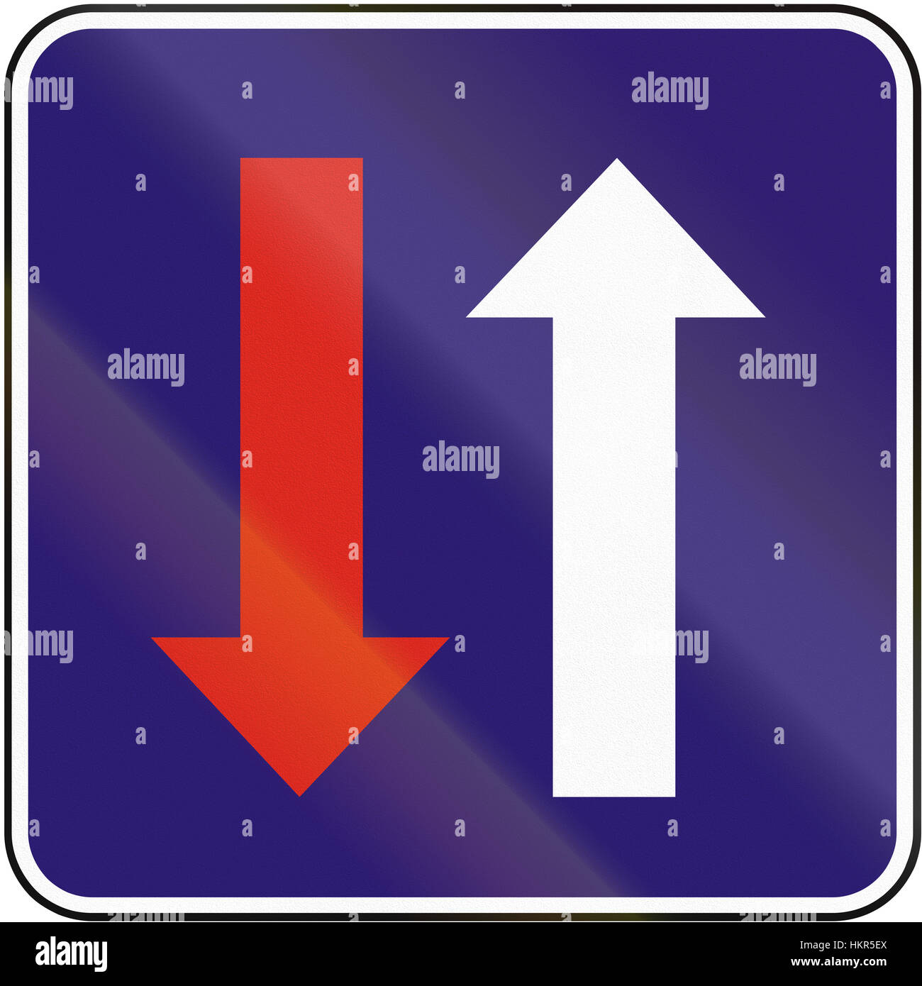 Priority Over Oncoming Traffic Sign High Resolution Stock Photography ...