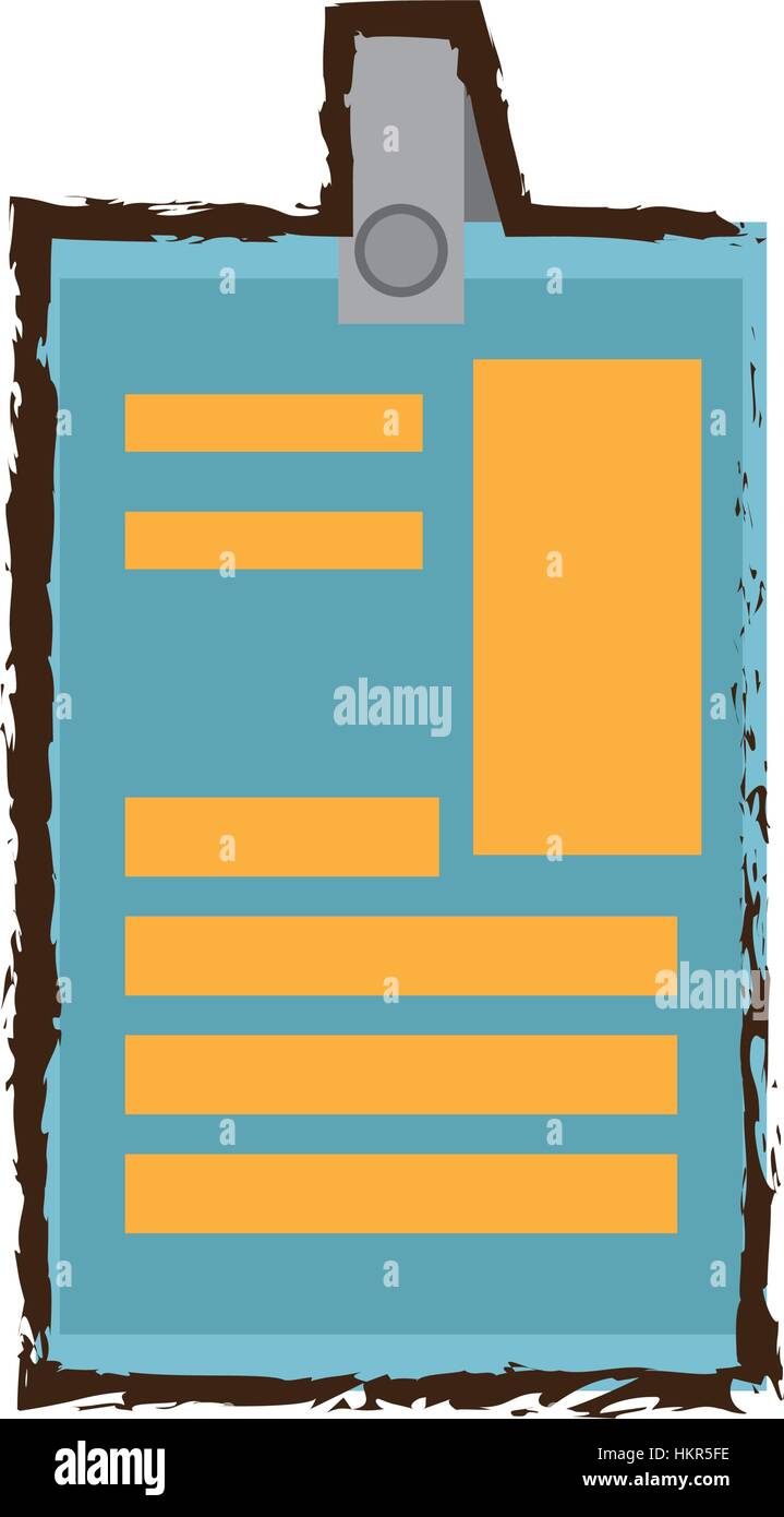 identification card plastic corporate color sketch vector illustration ...