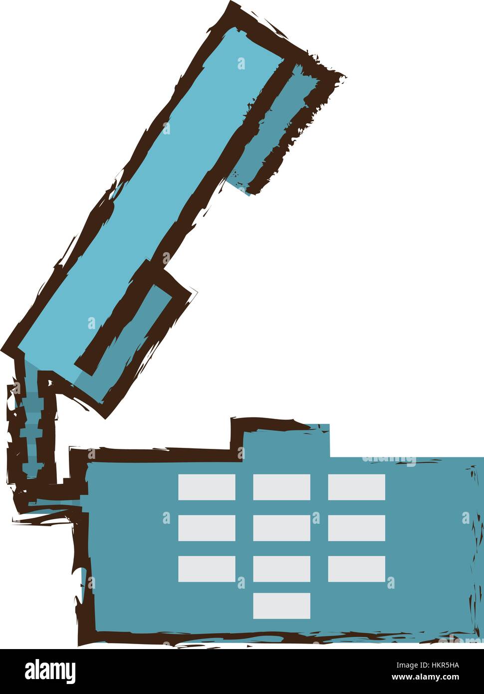 telephone call communication color sketch vector illustration eps 10 ...