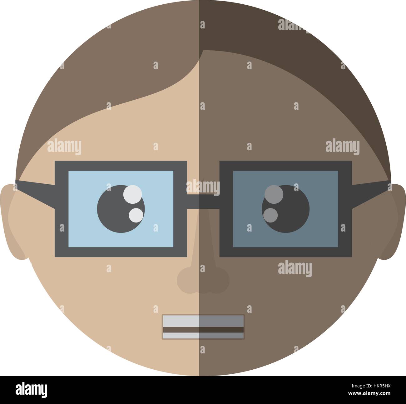 Person portrait studio dark background Stock Vector Images - Alamy