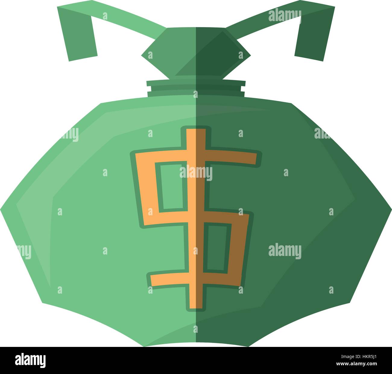 bag money dollar business cash shadow vector illustration eps 10 Stock ...