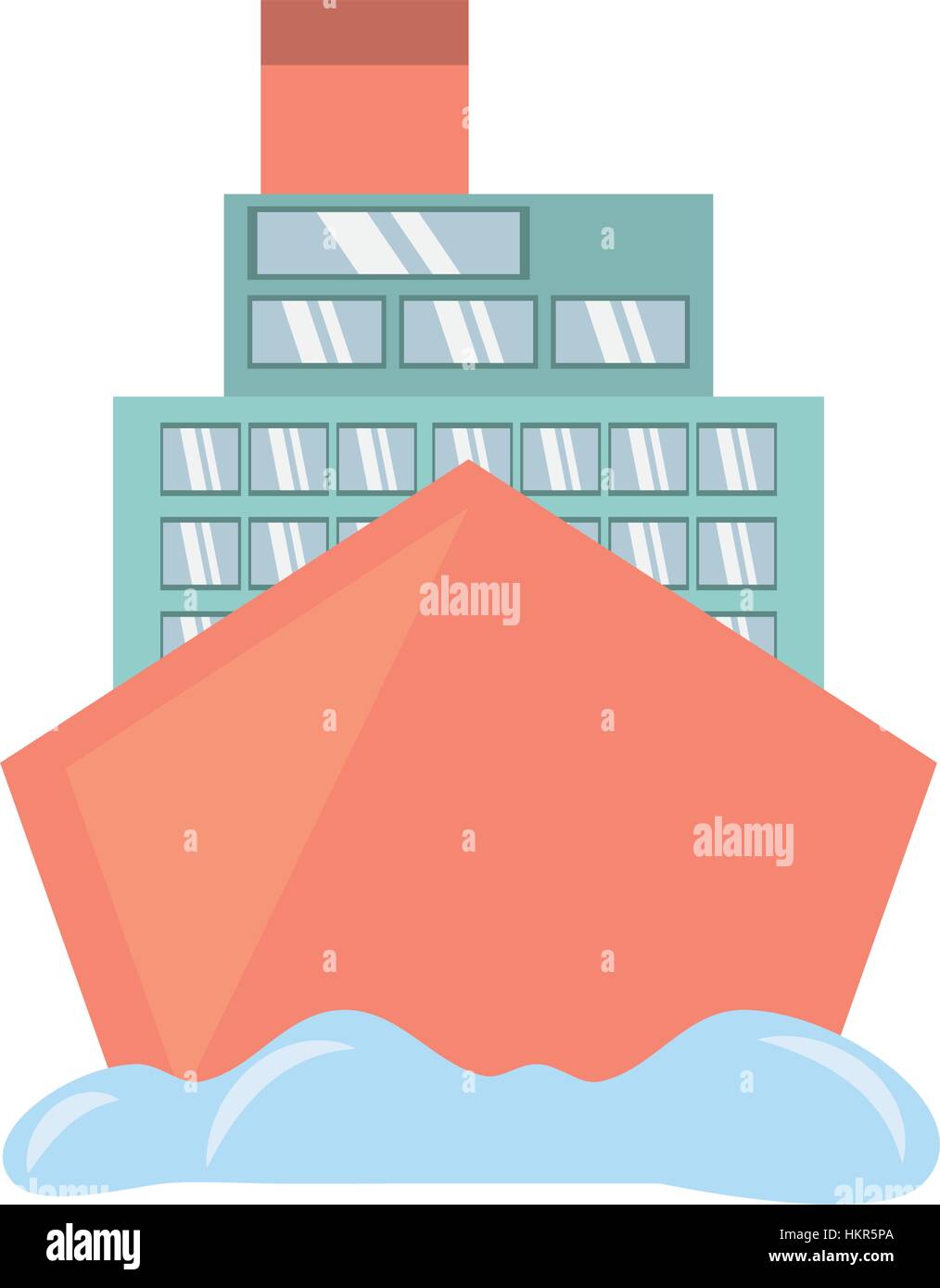 Caribbean cruise ship scenic Stock Vector Images - Alamy