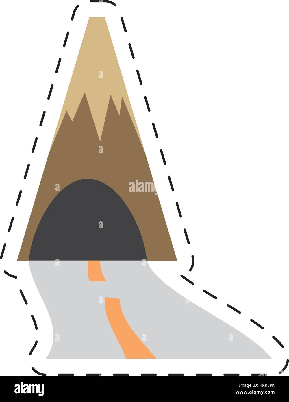 Highway road tunnel underground Stock Vector Images - Alamy