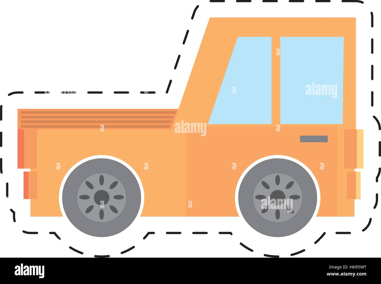 pick up truck transport vehicle cut line Stock Vector Image & Art - Alamy