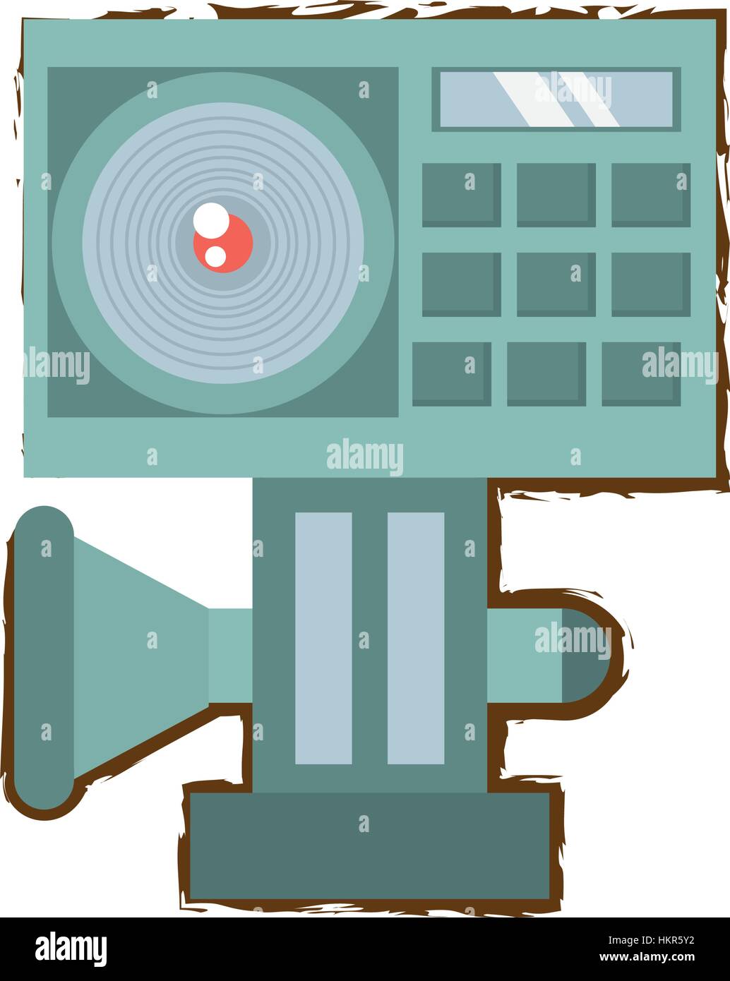 camera film movie equipment travel color sketch Stock Vector Image ...