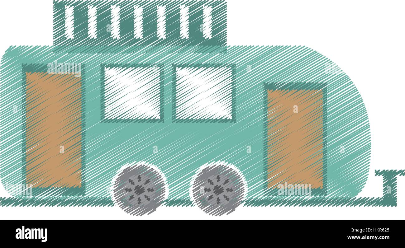 drawing travele trailer camping transport Stock Vector Image & Art - Alamy