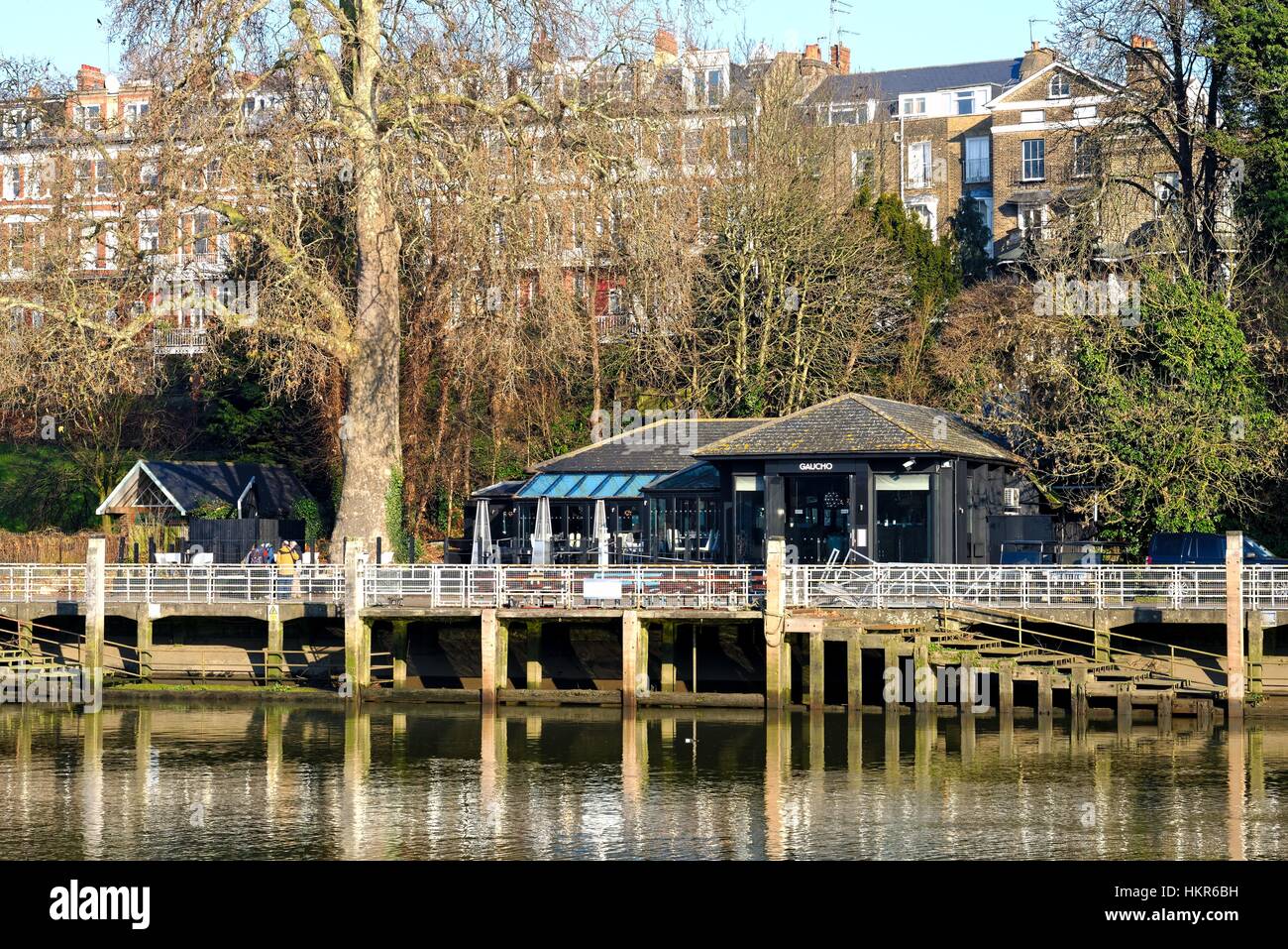 Riverside at Richmond on Thames Surrey UK Stock Photo - Alamy