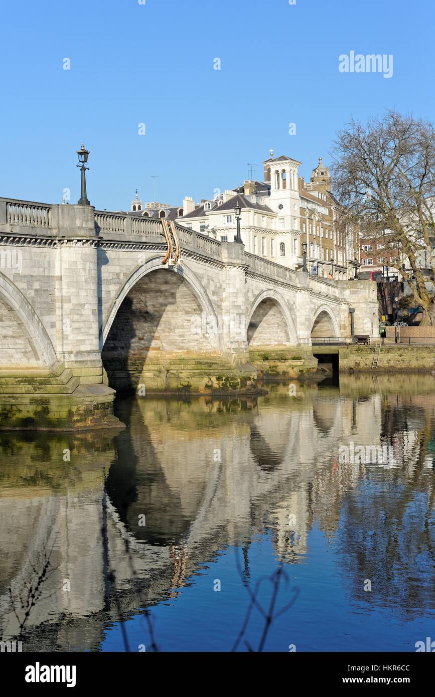 Richmond bridge and the River Thames Surrey UK Stock Photo - Alamy