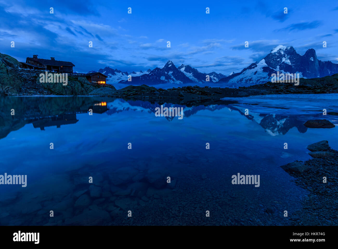Chamonix mountain refuge lac hi-res stock photography and images - Alamy