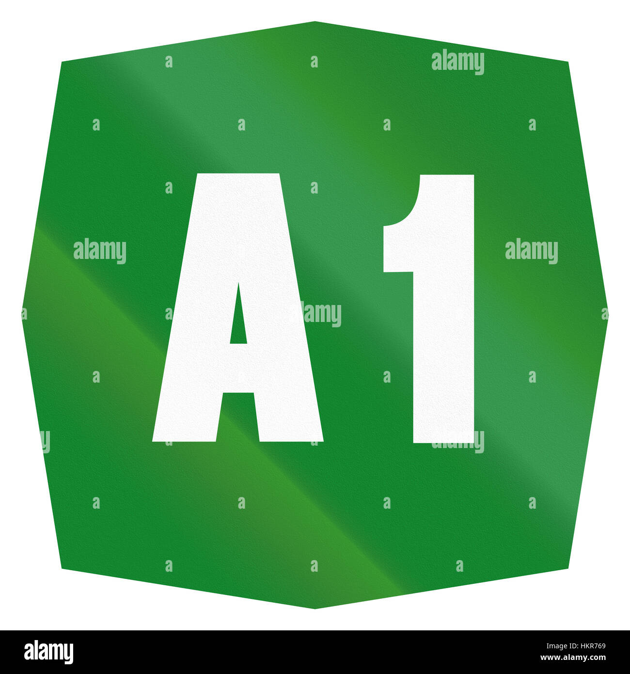 A1 road sign Cut Out Stock Images & Pictures - Alamy