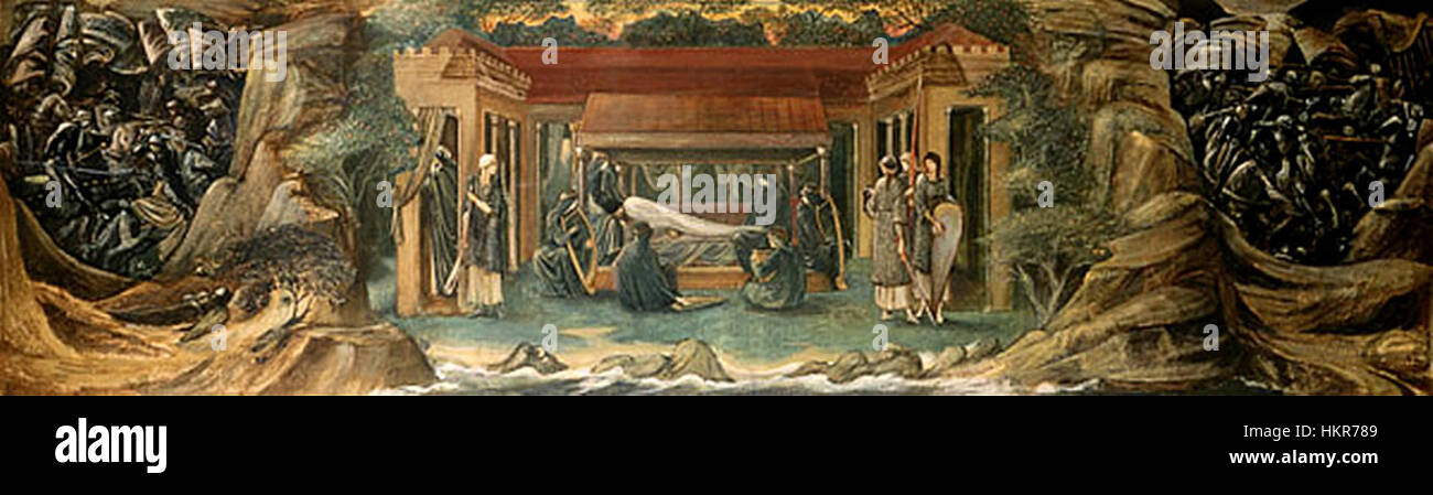 Edward Burne-Jones' painting 'The Last Sleep of Arthur in Avalon ...