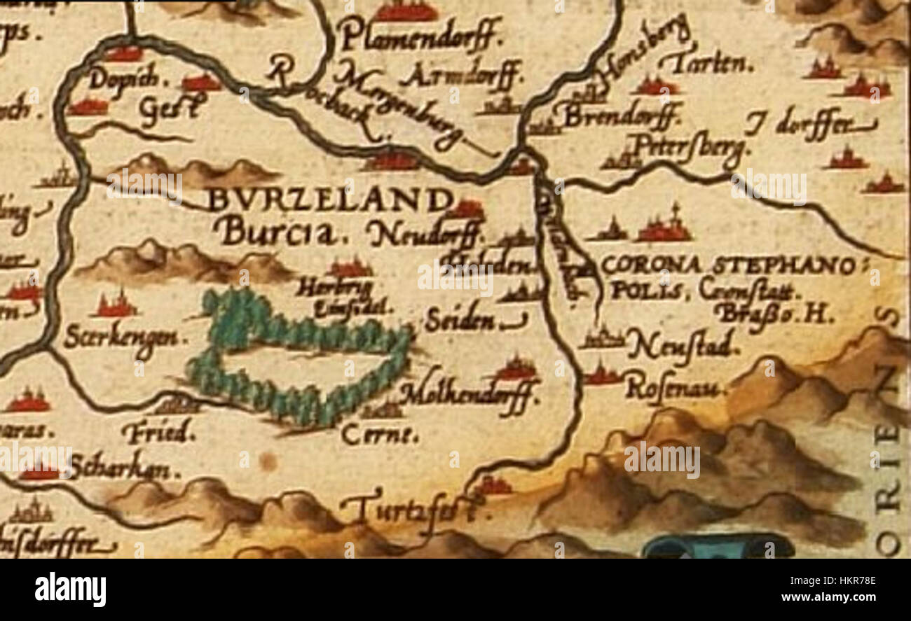 This map by Abraham Ortelius, dated 1598, illustrates the region of ...