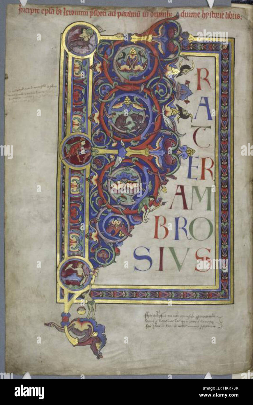 The *Bury Bible*, an illuminated manuscript from the 12th century ...