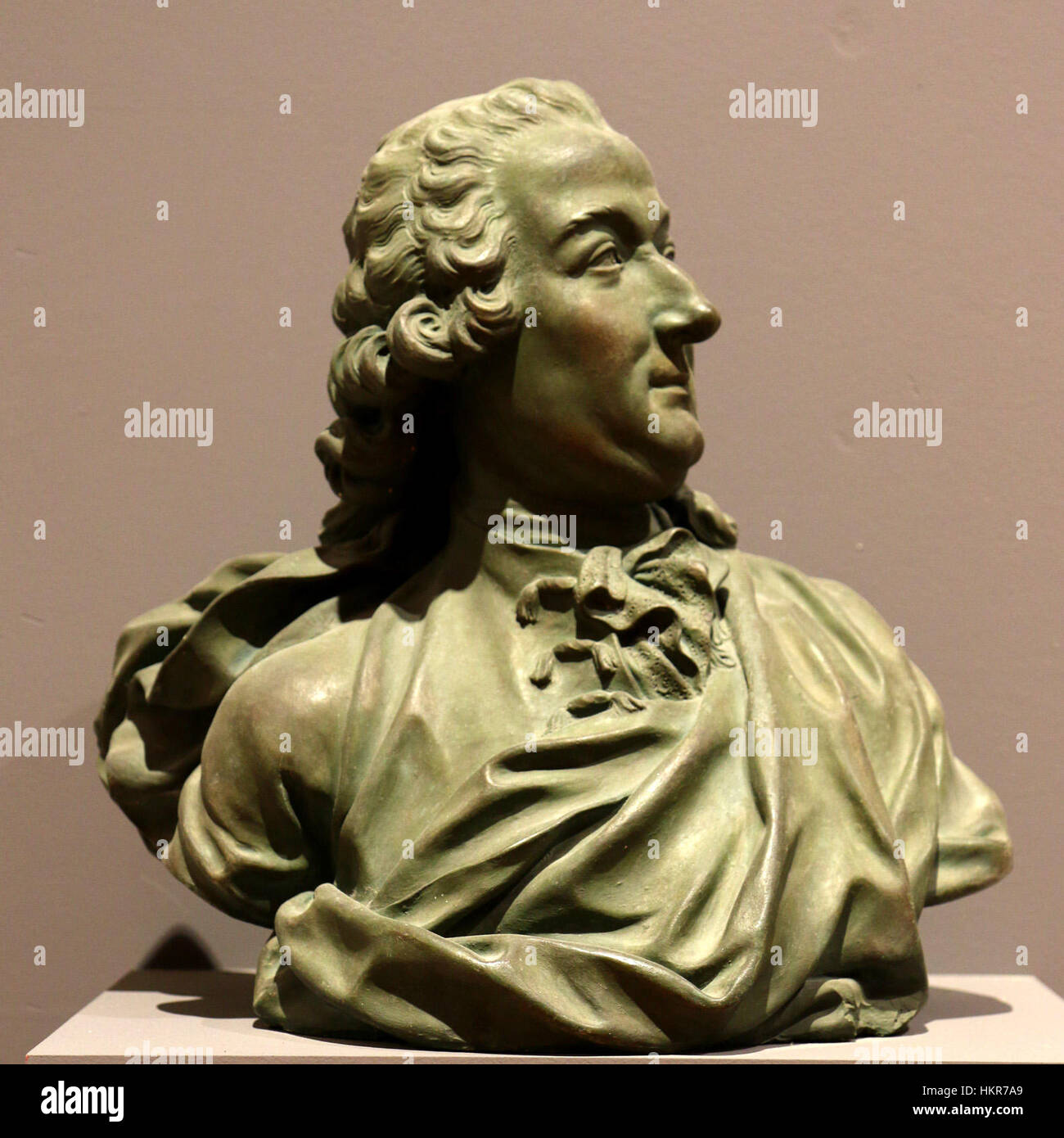 This portrait sculpture, 'Buste de Pierre II Mignard,' by the French ...