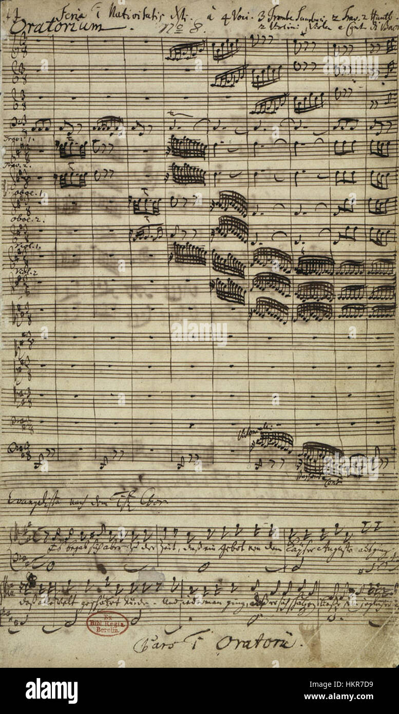 BWV 248 is the autograph manuscript of Johann Sebastian Bach's 'Matthäuspassion' (St. Matthew ...