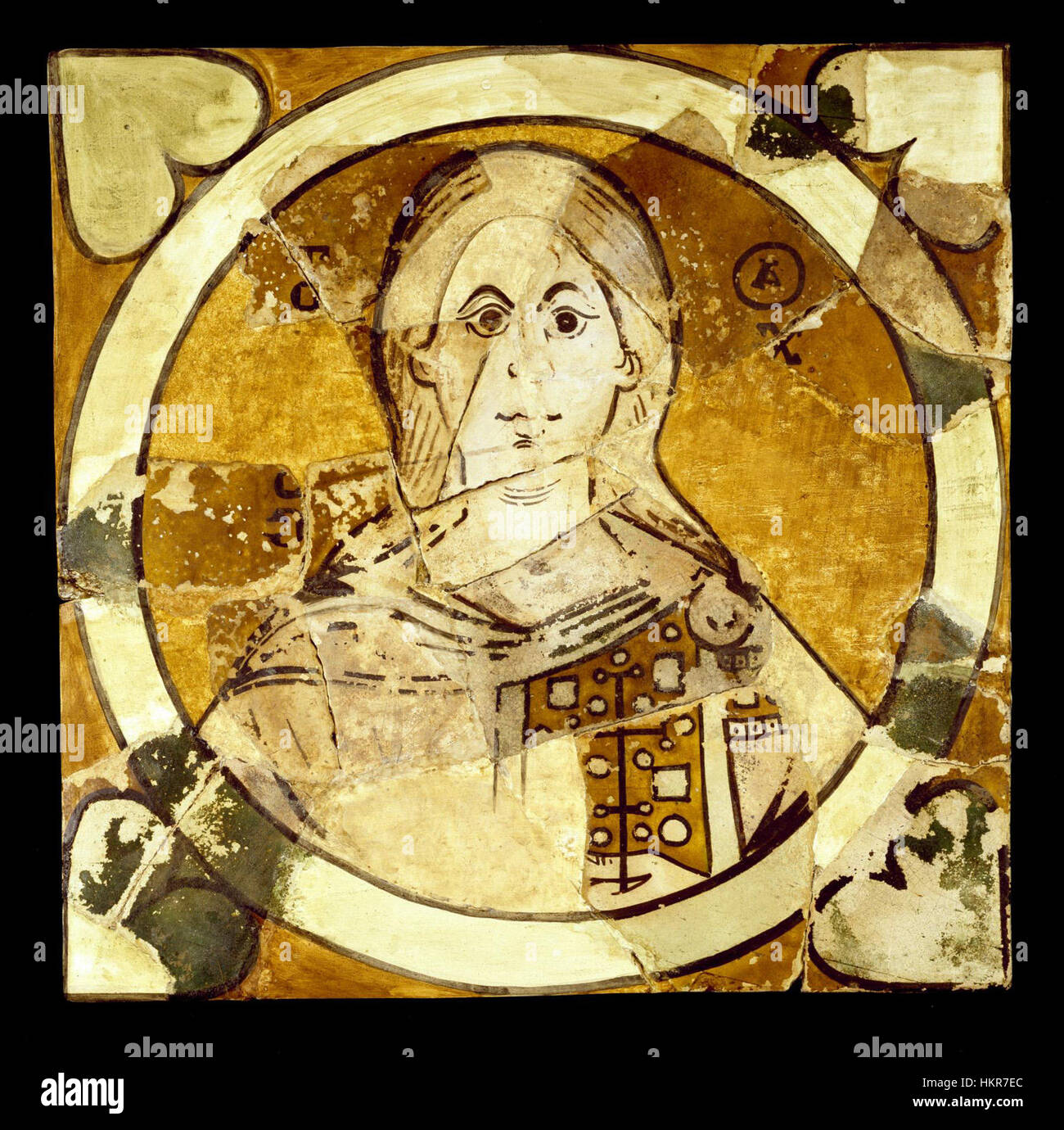 This Byzantine artwork depicts Saint Christopher, known for his role as ...